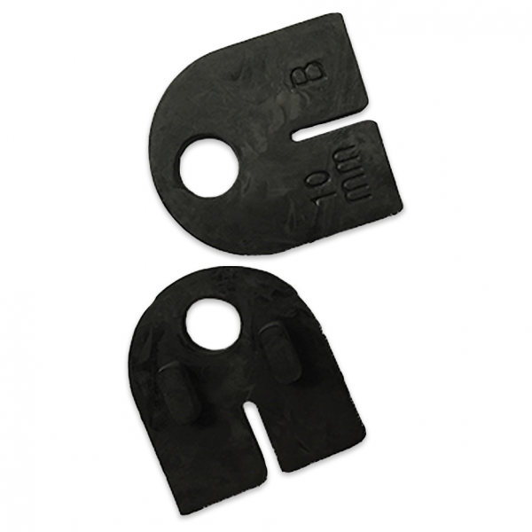 Glass Balustrade D Clamp Rubber Inserts / Pads 6, 8, 10, 12mm Pairs for ...